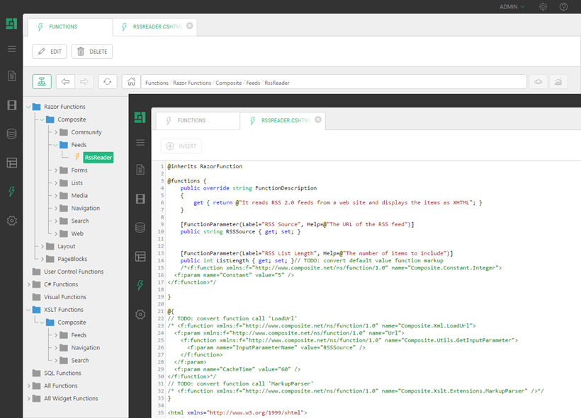 Xsl To Razor Function Converter Introduction C1 Cms